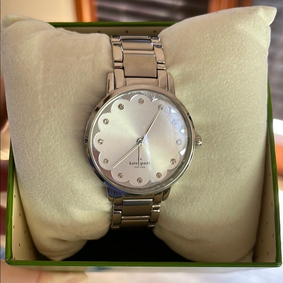 kate spade | Accessories | Nwt Kate Spade Silver Bracelet Watch With ...